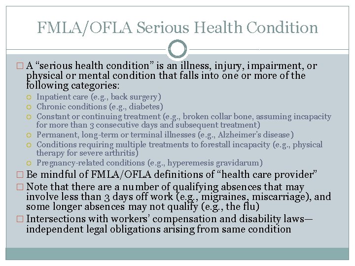 Protected Leave Navigating the Intersections Between FMLA OFLA