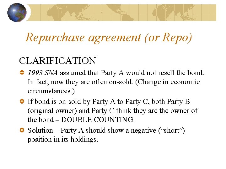 Repurchase Agreements and Other Reversible Transactions http unstats