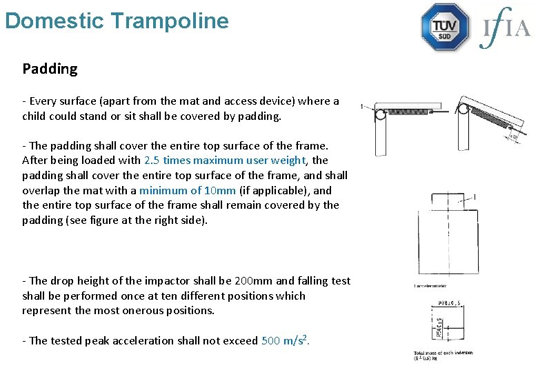 How to design a safe Domestic Trampoline in