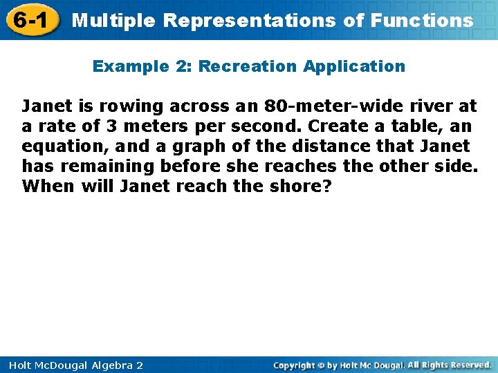 6 1 Multiple Representations of Functions Warm Up