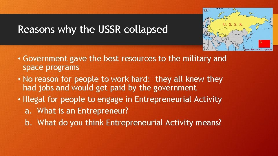 Economic Systems Part 2 Check for Understanding What
