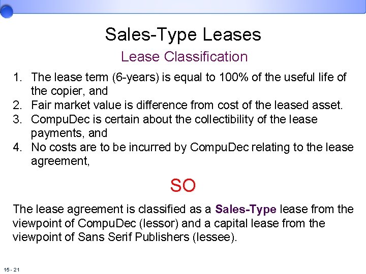 15 Leases Power Point Authors Susan Coomer Galbreath