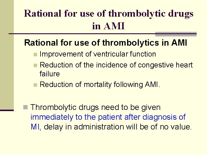 THROMBOLYTIC DRUGS Fibrinolytic drugs By Prof Hanan Hagar