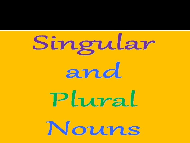 Rule Add s to make most nouns plural