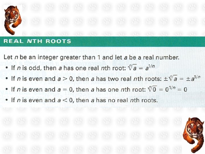 7 1 nth Roots and Rational Exponents Algebra
