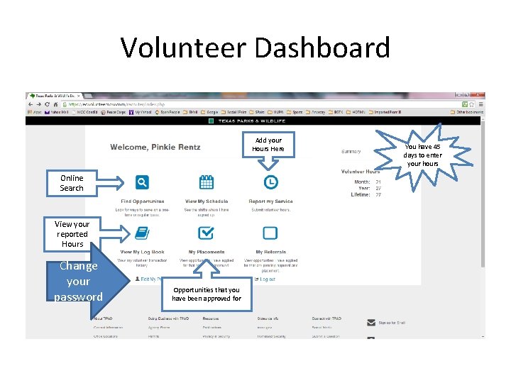 Samaritan Volunteer Management System for Texas Master Naturalists