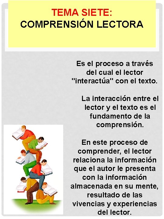 UNIDAD DOS LA LECTURA COMPRENSIN LECTORA ACTIVIDAD INTEGRADORA