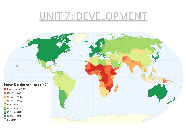 UNIT 7 DEVELOPMENT Contents 1 What is development