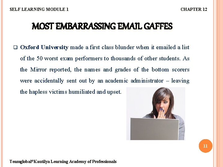 SELF LEARNING MODULE 1 CHAPTER 12 MODERN COMMUNICATION