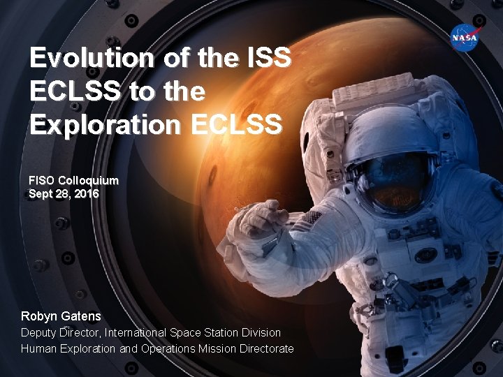Evolution of the ISS ECLSS to the Exploration