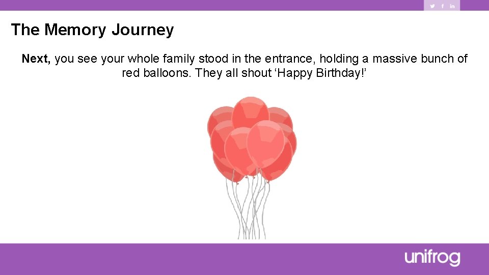 Teacher slide Objectives To explore the idea of