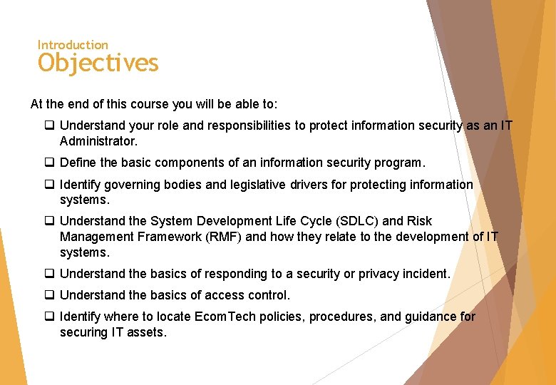 RoleBased Cybersecurity Training for Information Technology ...