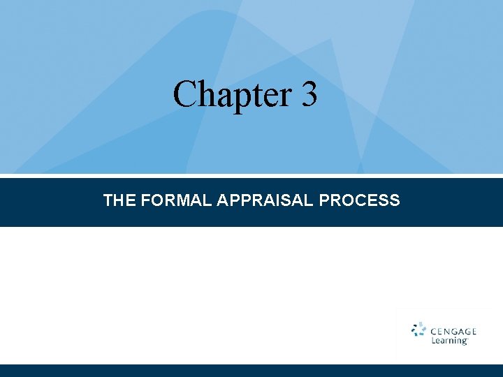 Chapter 3 THE FORMAL APPRAISAL PROCESS CHAPTER TERMS