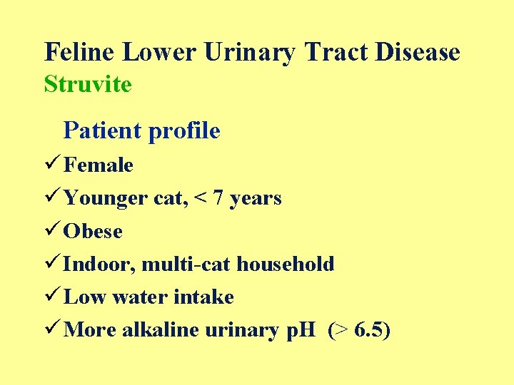Canine and Feline Urolithiasis Canine and Feline Urolithiasis