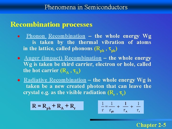 Semiconductor Devices Prof Zbigniew Lisik Department of Semiconductor