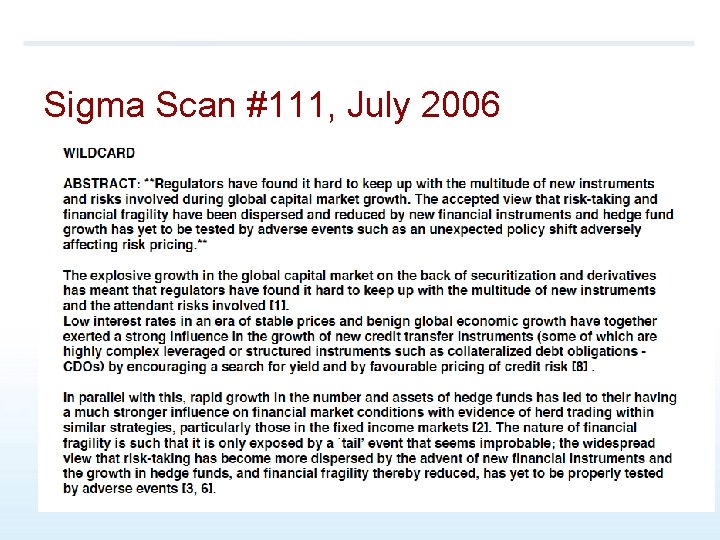 Horizon Scanning and Scenario Planning Building confidence in