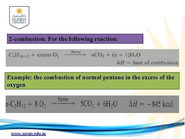 Organic and biochemistry q Reaction of the alkane