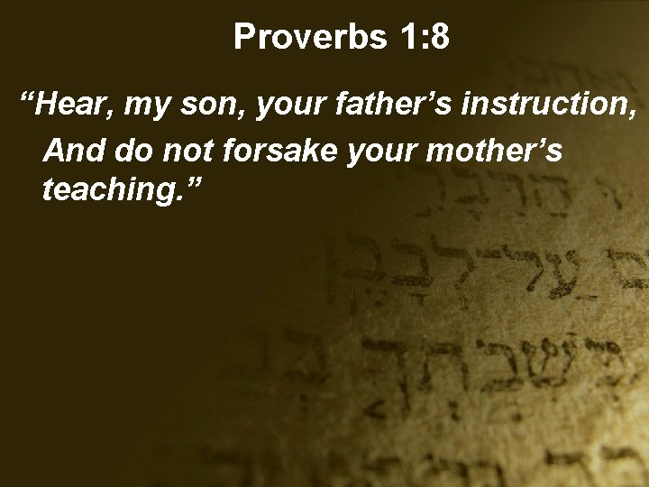 The Art of Skillful Living Proverbs 1 1