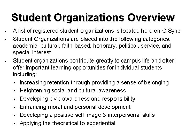 OFFICER ORIENTATION Click the space bar or mouse