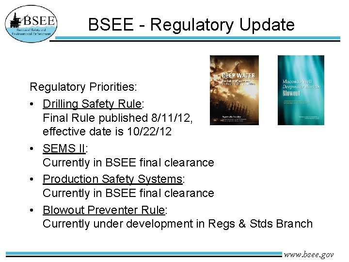 Safety at all levels at all times BSEE