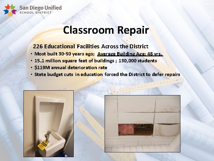 San Diego Neighborhood School Repair and Student Safety