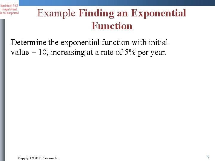 3 2 Exponential and Logistic Modeling Copyright 2011