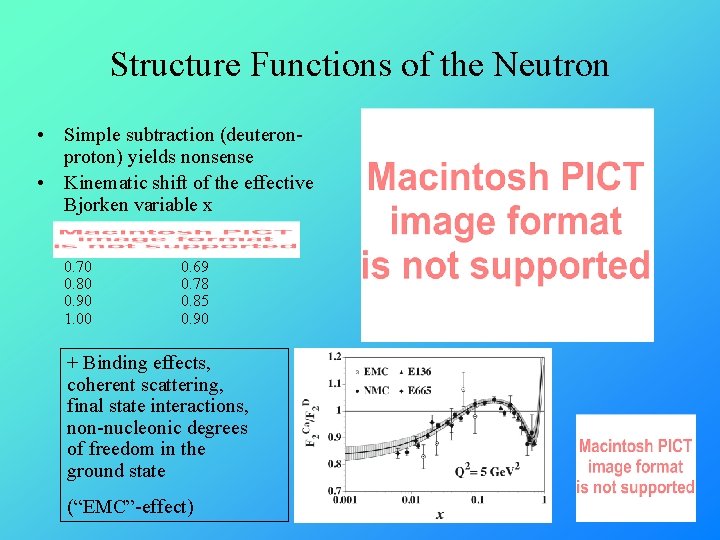 Structure Functions of Bound Neutrons Sebastian Kuhn Old