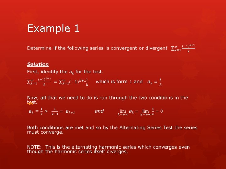 Section 9 6 Infinite Series Alternating Series Absolute