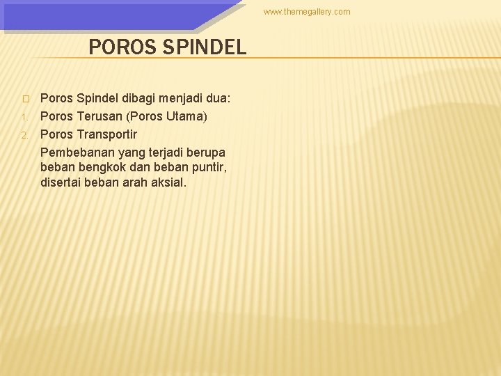 Apa itu POROS DASAR TEORI poros adalah untuk