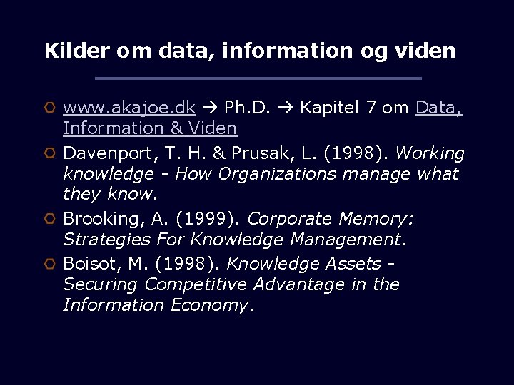 Data Warehousing Del 1 af 3 Hvad er