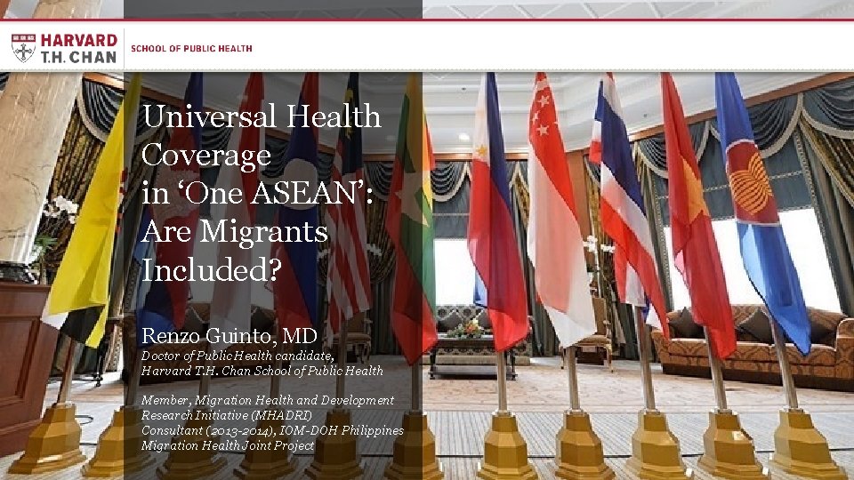 Universal Health Coverage in One ASEAN Are Migrants