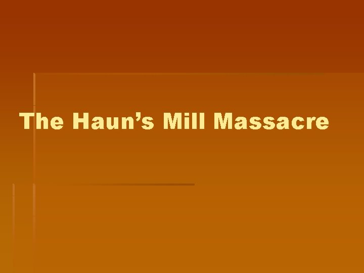 The Extermination Order Lesson 31 Primary 5 Doctrine