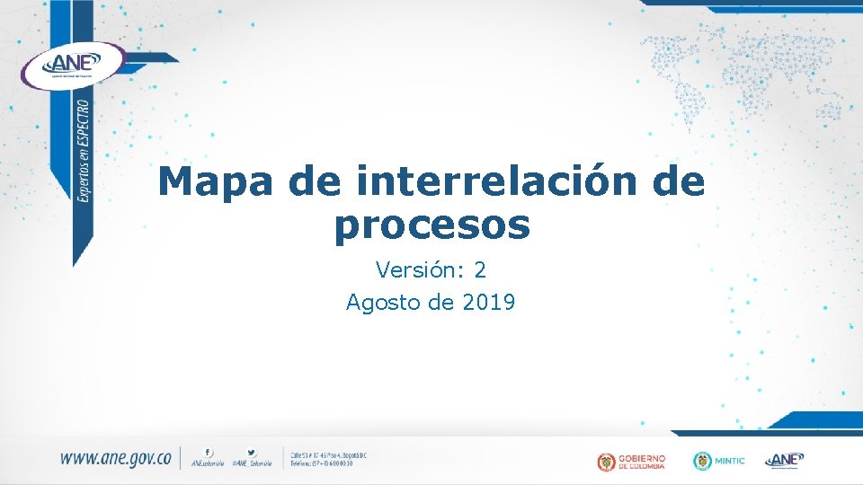 Mapa de interrelacin de procesos Versin 2 Agosto