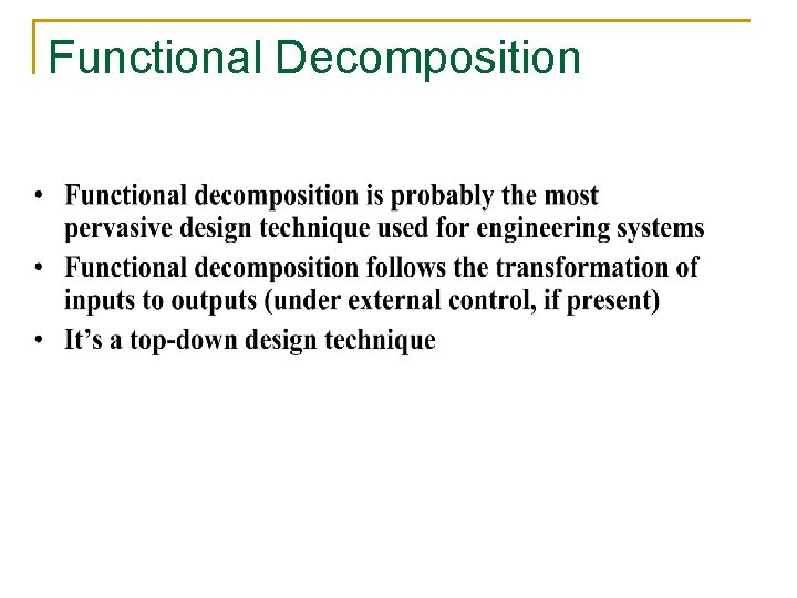 Visitor Pattern Functional Decomposition in OO via double