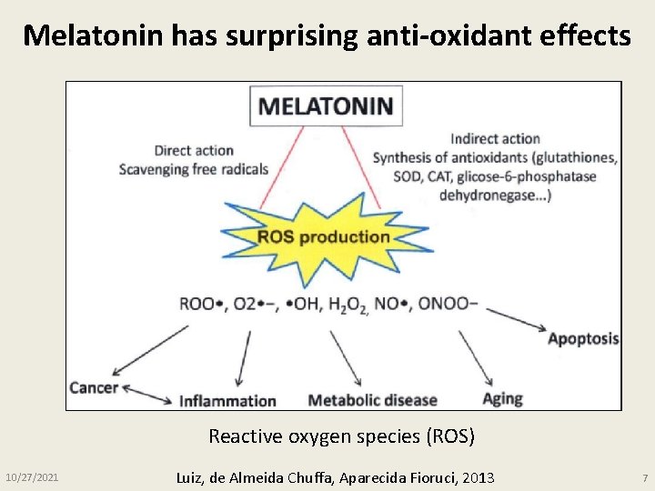 Lecture 36 Circadian Rhythms Melatonin a Swiss Army