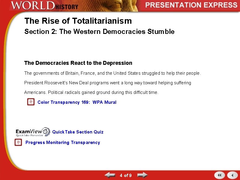 The Rise of Totalitarianism Section 2 The Western