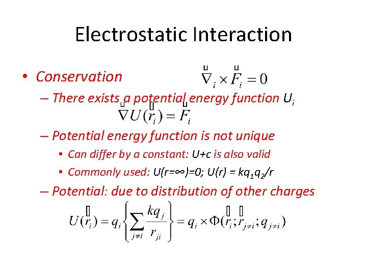 Electrostatics Chapter 21 24 Properties of Physical Objects