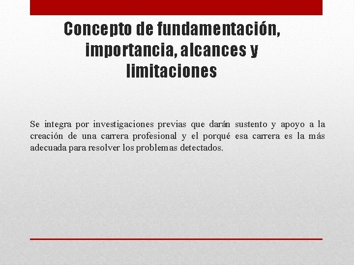 Unidad II Etapa uno fundamentacin de la carrera