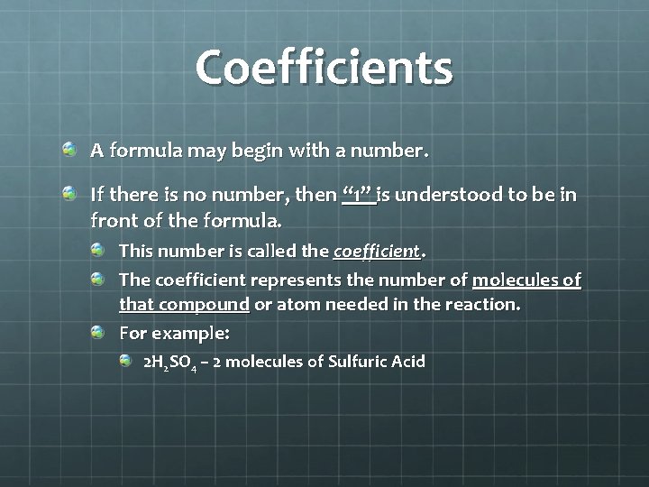 Chemical Equations Putting chemical reactions into words A