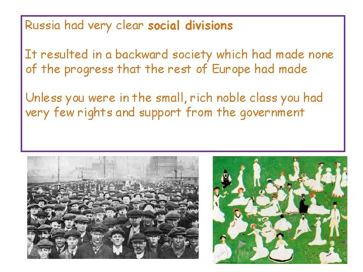 What does this picture tell us about Russian