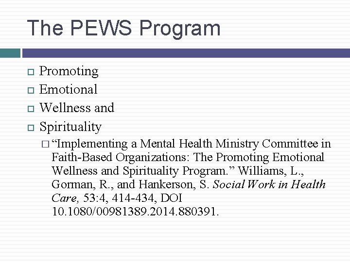 GLOBAL MENTAL HEALTH CHALLENGES EXPLORING STRATEGIC ROLES FOR