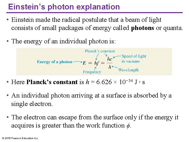 Chapter 38 Photons Light Waves Behaving as Particles