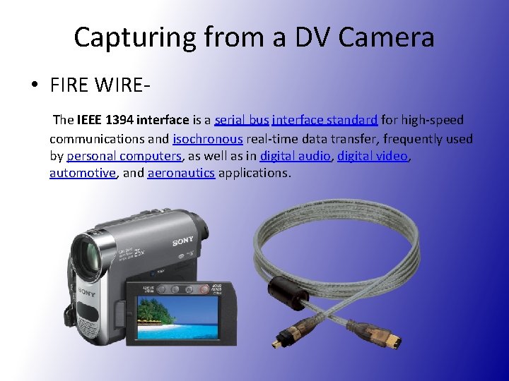 CAMERAS IN THE CLASS ROOM Presented by Kevin