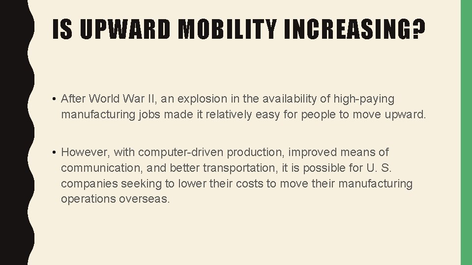 SOCIOLOGY CHAPTER 8 SECTION 5 SOCIAL MOBILITY TYPES