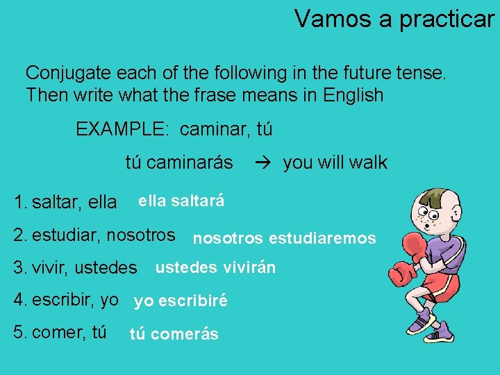 GRAMTICA El Futuro What is the future tense
