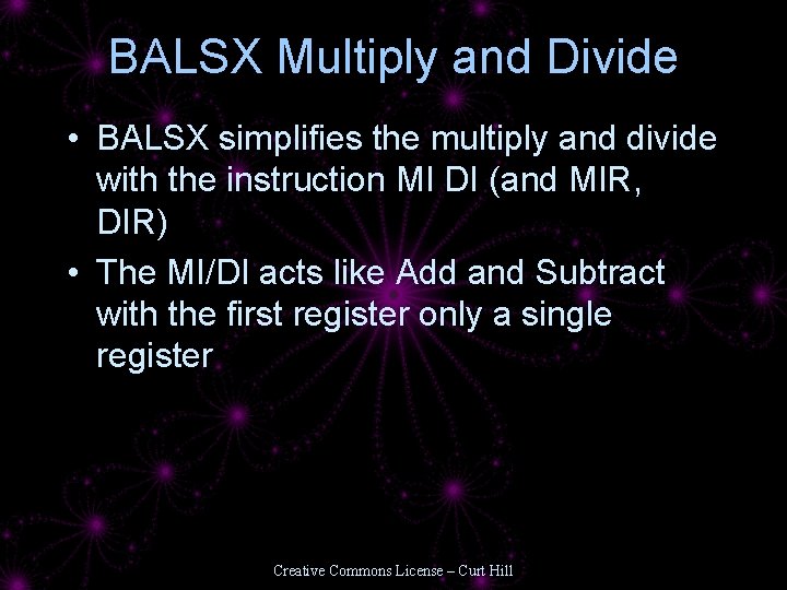 System 360 Assembly Language More Instructions Creative Commons