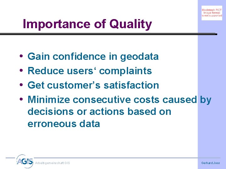 Establishing a Quality Control System based on ISO