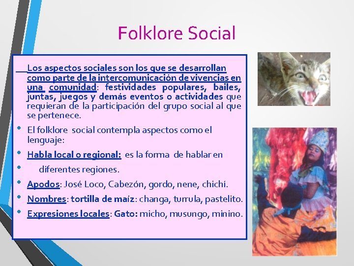 CLASIFICACION TRIPARTITA DEL FOLKLORE PROFESORA Doyle de Samudio