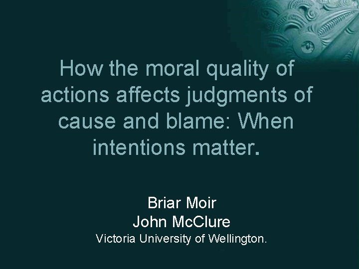 How the moral quality of actions affects judgments