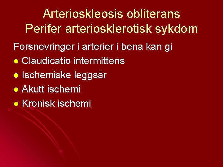 Sirkulasjonssystemet Hjerte karsykdommer Pensum Kap 7 menneskekroppen sider